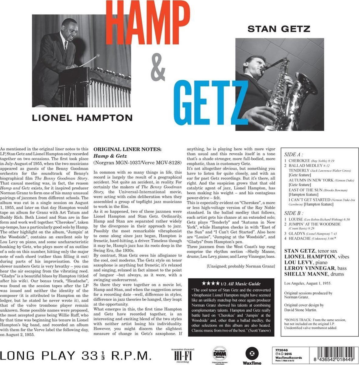 Hamp & Getz, Lionel Hampton | LP (album) | Muziek | bol.com