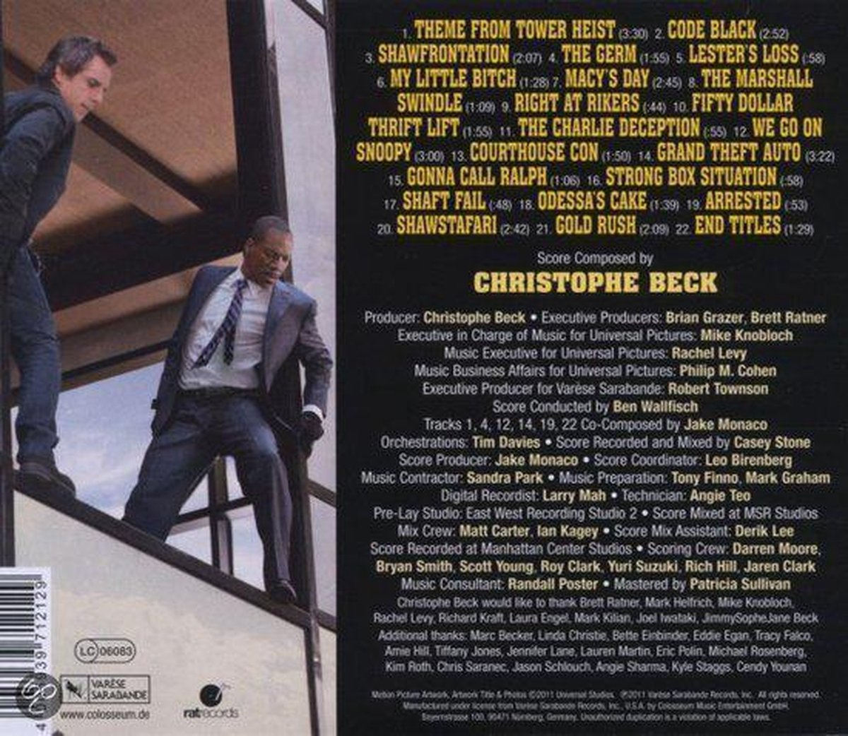 Christophe Beck - Tower Heist (Original Soundtrack), Original ...