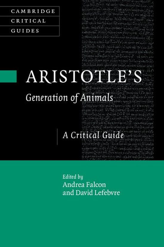 Cambridge Critical Guides - Aristotle's Generation of Animals (ebook ...