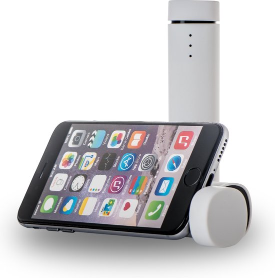 Azuri Music Powerbank 4.000 mAh - Wit | bol.com