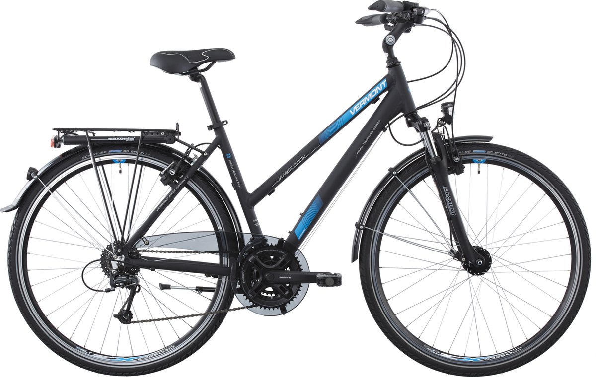 Vermont James Cook toerfiets dames zwart Framemaat 44 cm | bol.com