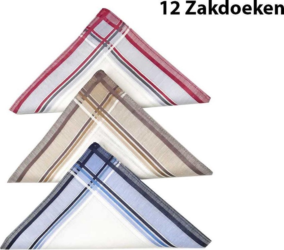 Sorprese - Zakdoeken - Heren - 12 zakdoeken - heren zakdoeken - 10 ...