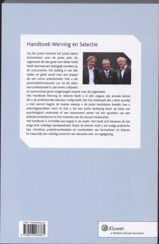 Handboek Werving en selectie | 9789013066661 | Jacco van den Berg | Boeken | bol