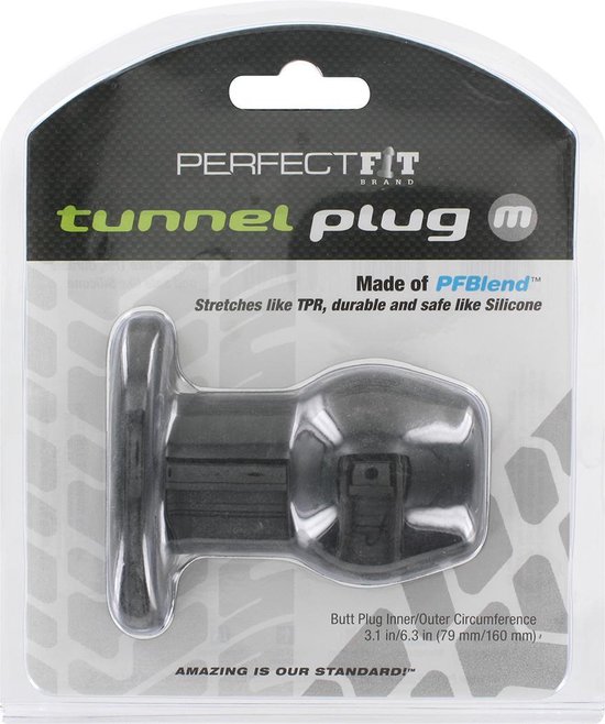 Perfect Fit - Tunnel Plug Medium Zwart - Plug | bol.com