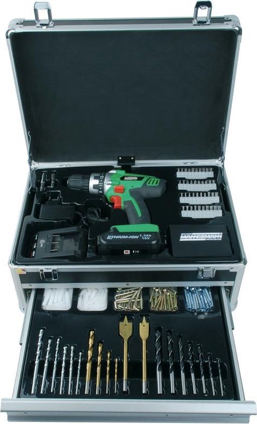 Brüder Mannesmann Li-ion accu boormachineset 18V | bol