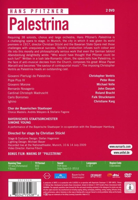 Hans Pfitzner: Palestrina - Simone Young / Bayerische Staatsoper, Rose ...
