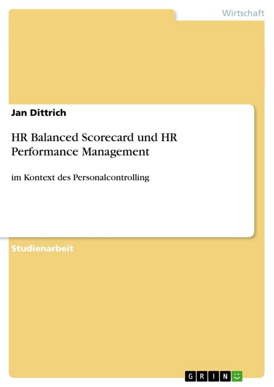 HR Balanced Scorecard und HR Performance Management (ebook), Jan ...