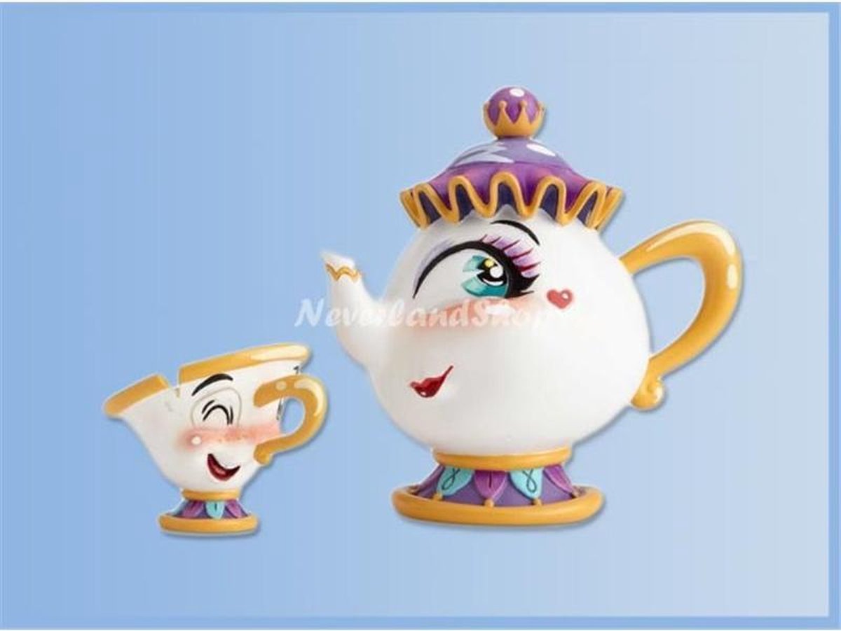 Disney Miss Mindy Beeldje Mrs. Potts & Chip 10 cm | bol.com