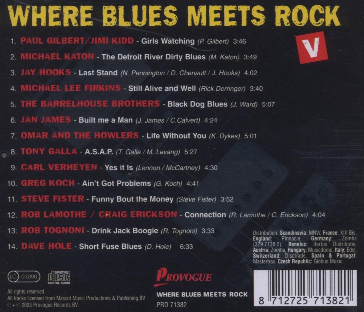 Where Blues Meets Rock, Vol. 5, various artists | CD (album) | Muziek ...