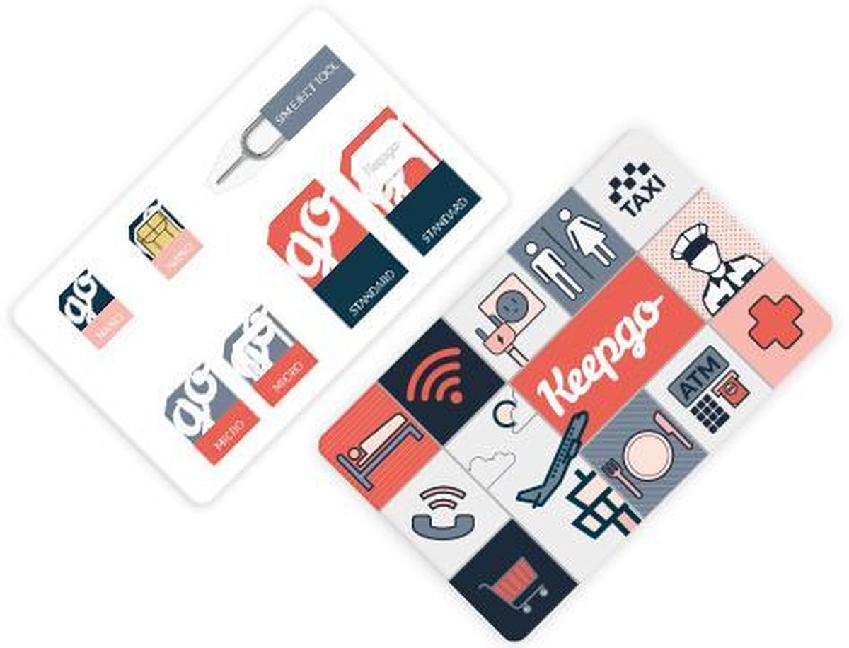 Keepgo simkaart adapterset | bol.com