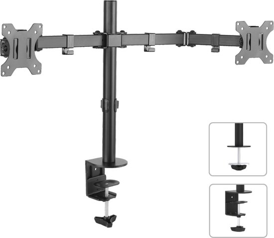 Flat panel bureau steun voor 2 monitoren MC-754 Maclean | bol