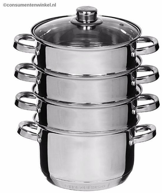 EDENBERG EB-8909 Stoompan - 24 cm - 5 delig | bol.com