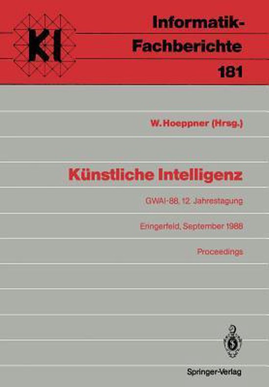 Kunstliche Intelligenz | 9783540502937 | Boeken | bol.com