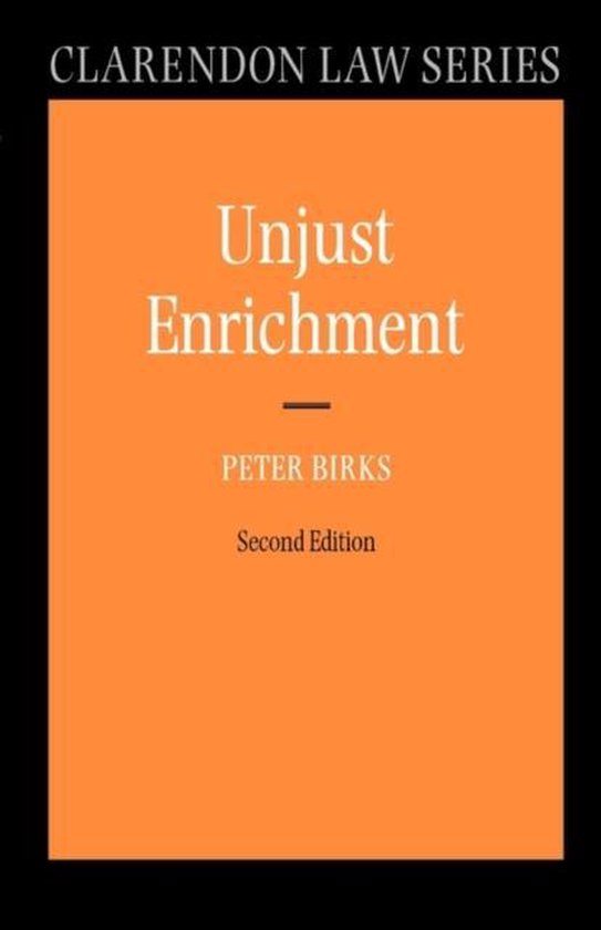 Unjust Enrichment | 9780199276981 | Peter Birks | Boeken | bol.com
