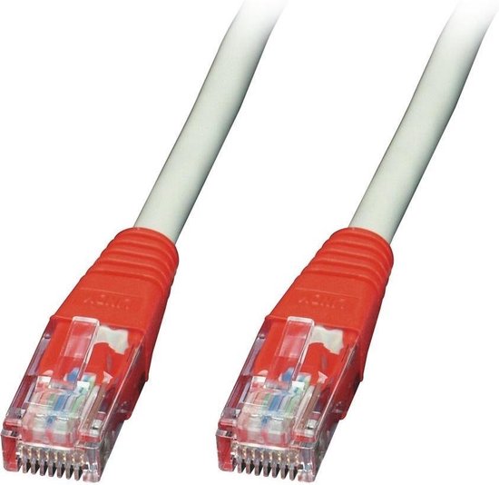 Lindy Crossover Cat.6 U/UTP 3m netwerkkabel Cat6 U/UTP (UTP) Grijs ...