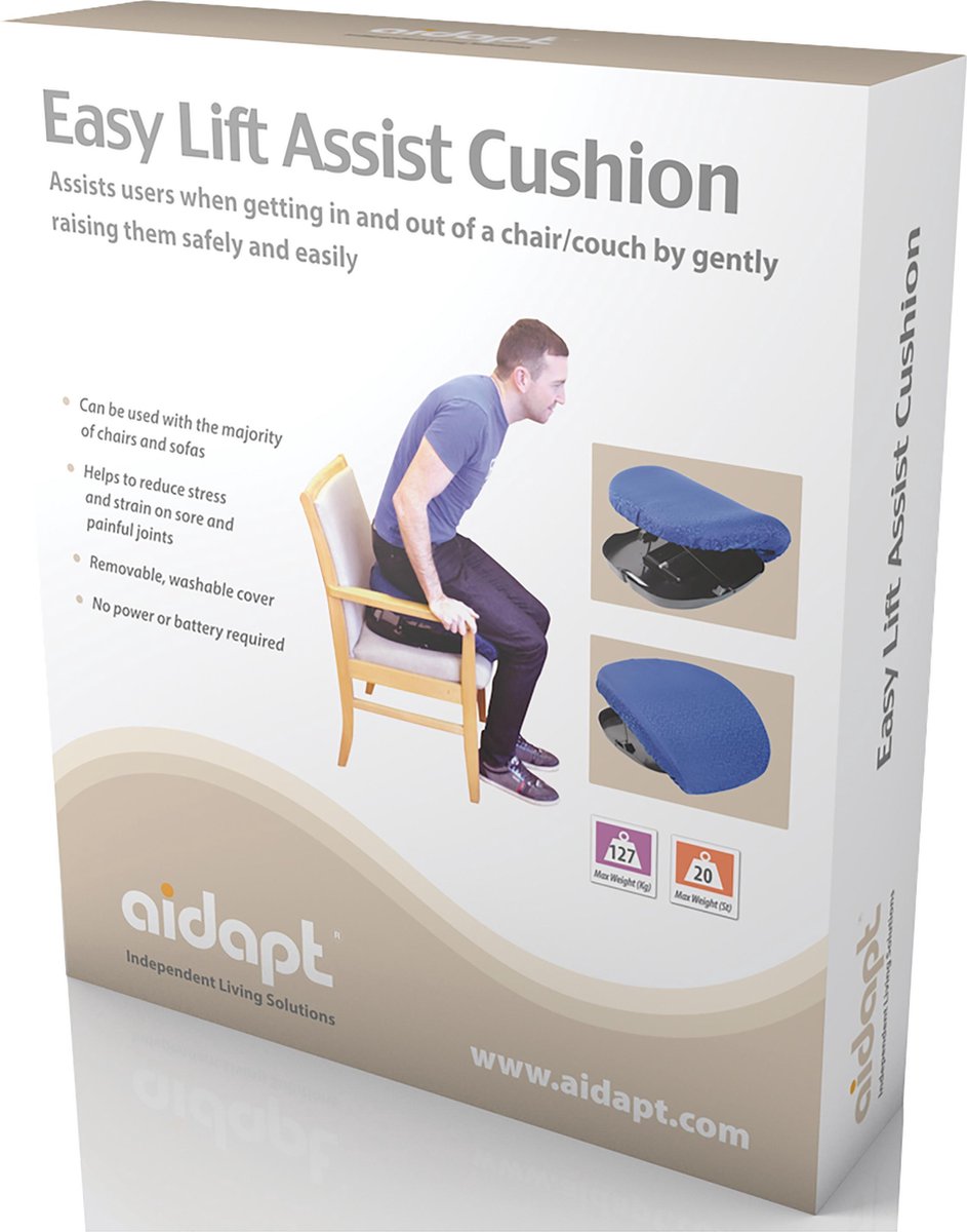 Aidapt - sta op hulp - blauw - opwaartse kracht instelbaar | bol.com