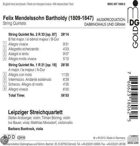 Barbara Buntrock & Leipziger Streichquartett - String Quintets Op.87 And Op.1 (CD),... | bol