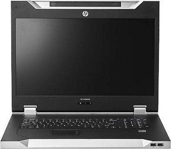 Hewlett Packard Enterprise LCD8500 1U UK Rackmount Console Kit rack ...