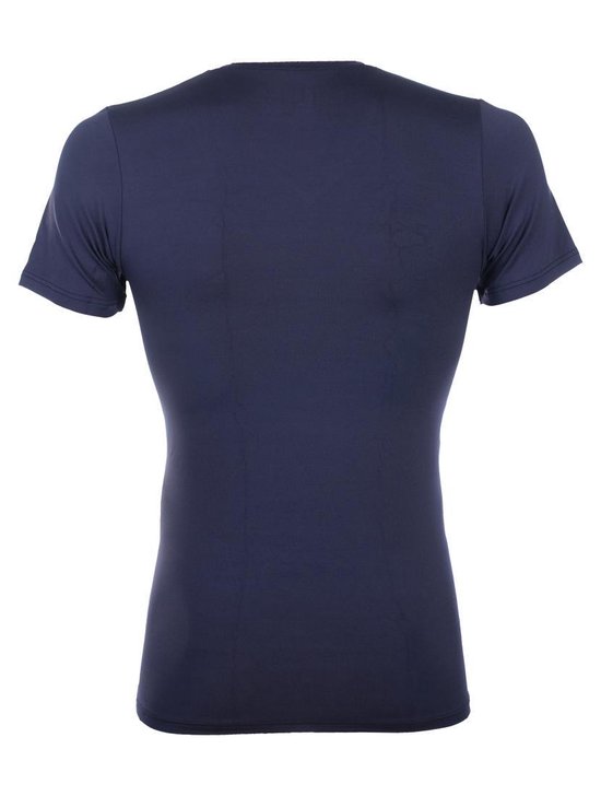 RJ Bodywear Pure Color T-shirt V-hals - donkerblauw microfiber - Maat ...