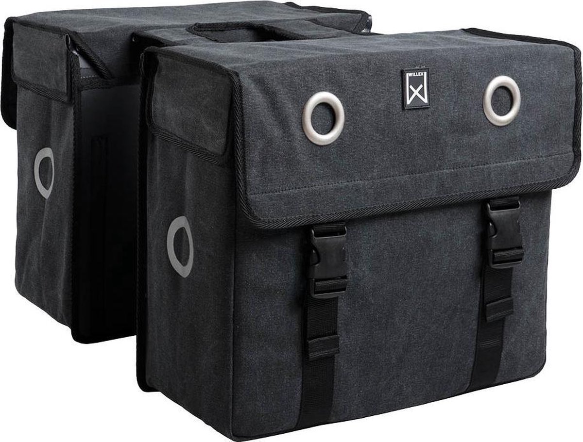 Willex Dubbele canvas tas 67 liter Zwart | bol