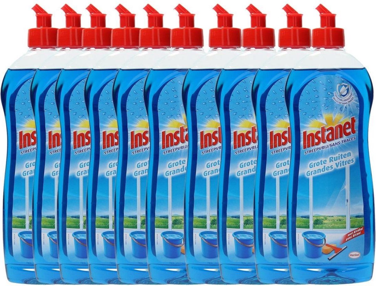 bol.com | Instanet Ruitenreiniger - 10 x 750 ml - Voordeelverpakking