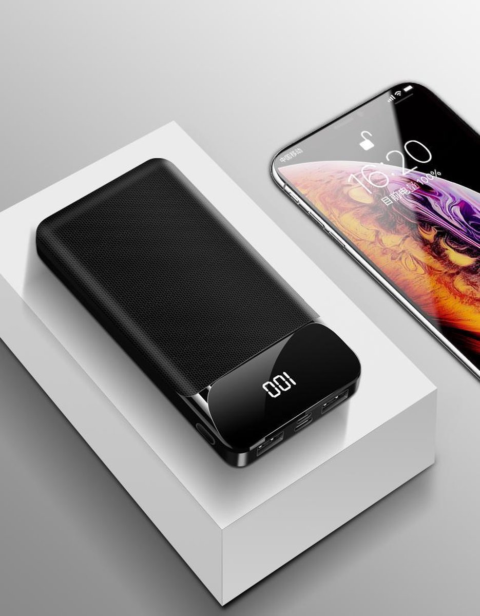 Colux powerbank 30000 mAh zwart | bol