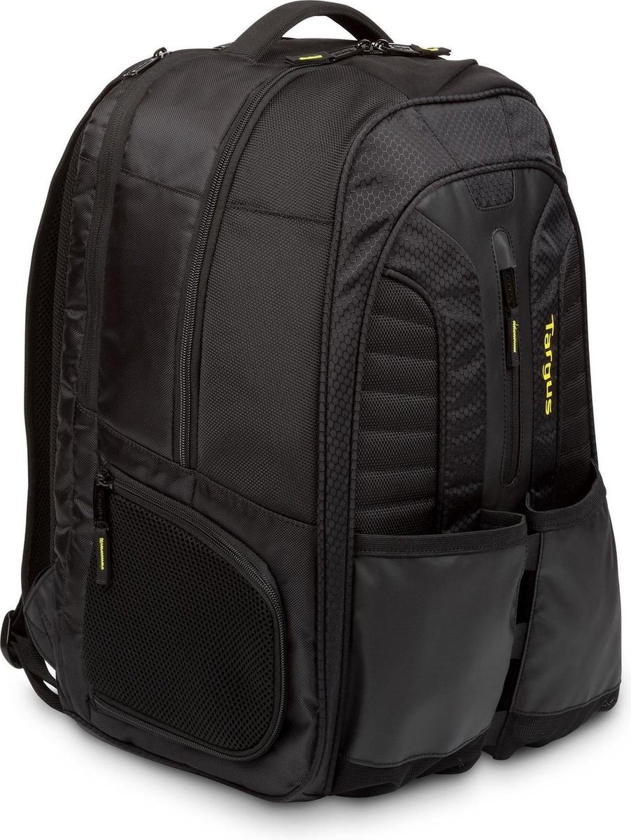 Targus Work & Play Rackets Laptop Backpack - Zwart/Geel | bol.com
