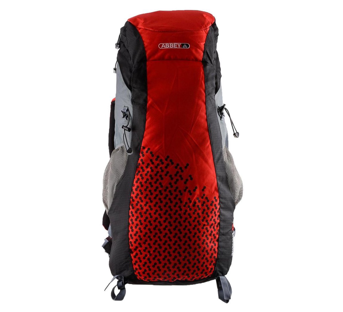 Abbey Rugzak Trekking met Verstelsysteem - 55 Liter - Rood/Zwart/Grijs ...