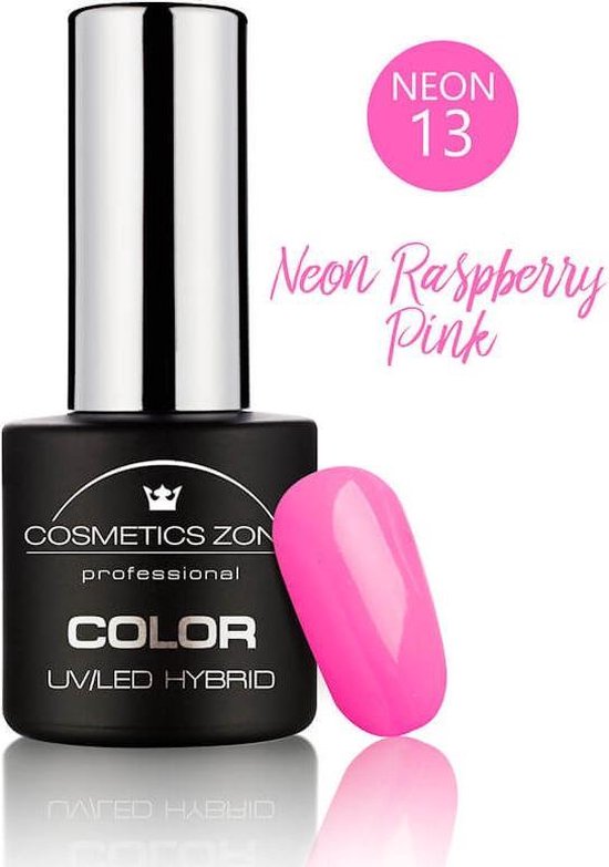 Cosmetics Zone UV/LED Hybrid Gel Nagellak 7ml. Neon Raspberry Pink N13 ...