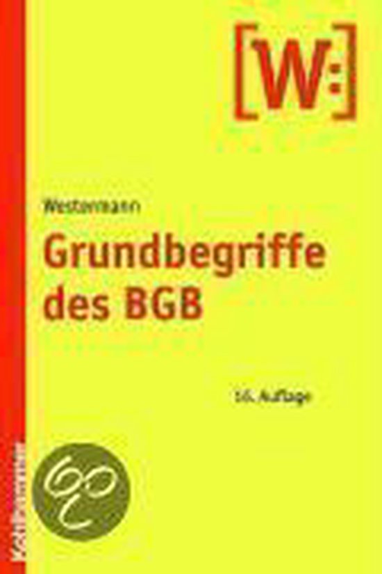 Grundbegriffe Des Bgb, Harm Peter Westermann | 9783170183841 | Boeken | bol