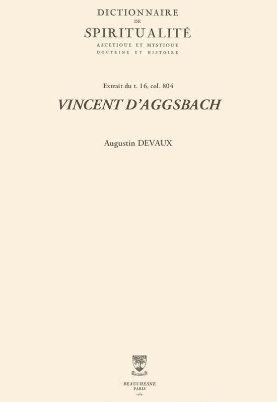 VINCENT D’AGGSBACH (ebook), Augustin Devaux | 9782701067988 | Boeken ...