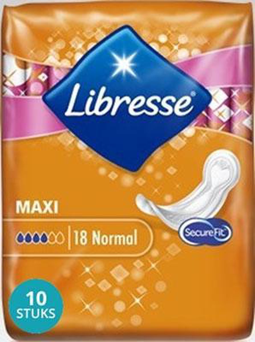 Libresse Maxi Normal Maandverband - 10x18 stuks | bol.com Libresse Maxi Normal Maandverband - 10x18 stuks | bol.com