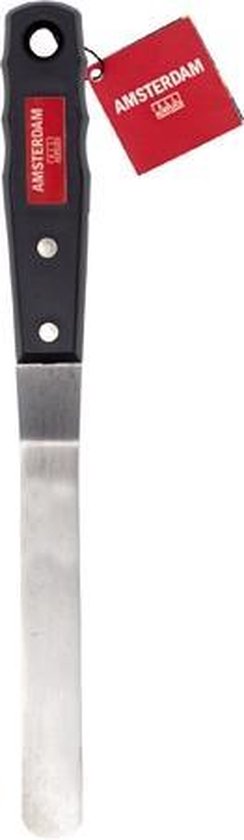 Amsterdam acrylverf schildersmes recht XXL - roestvrij staal | bol.com