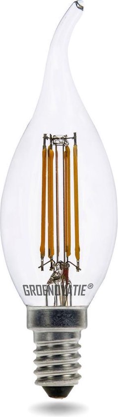 Groenovatie Led Filament Kaarslamp Tip 4w E14 Fitting Warm Wit