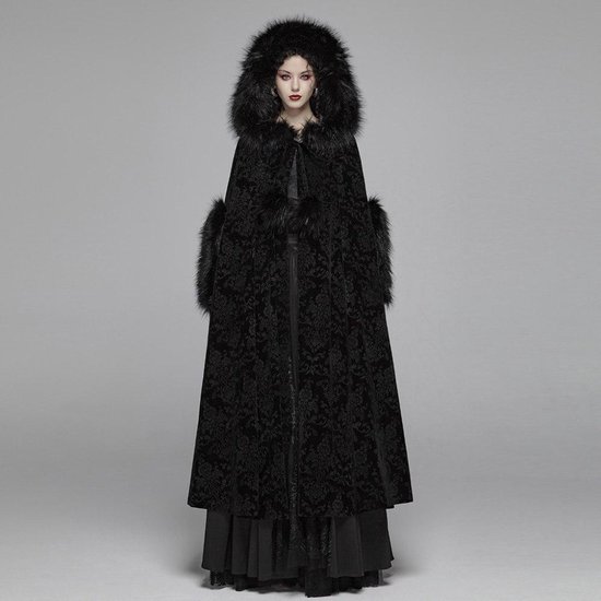 Punk Rave Cape/Mantel/Poncho Amuria Zwart | bol.com