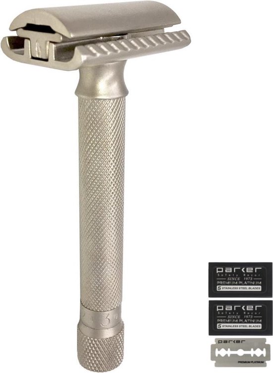 Parker PA-VAR-SC Safety Razor Variant Adjustable Gesloten Kam incl. 10 ...