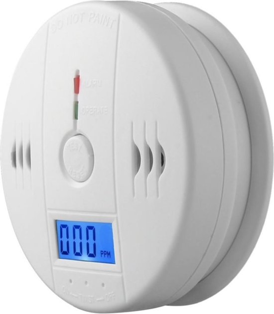 Koolmonoxide melder met Display - Koolmonoxidemelders - Carbon Monoxide ...