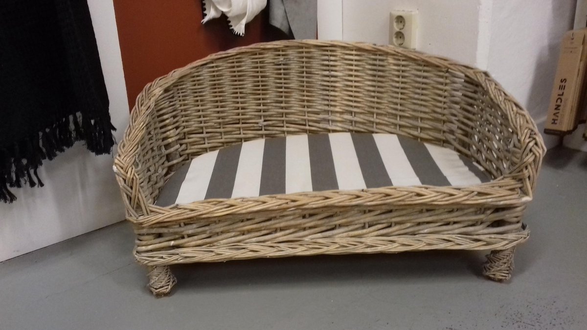 rieten hondenmand groot, hondenbed riet / rotan | bol.com