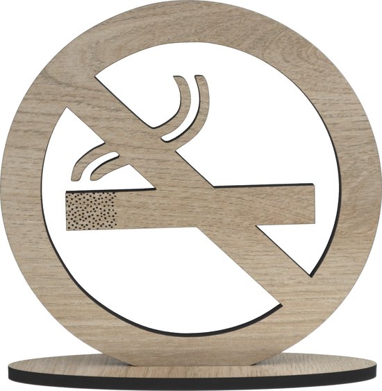 Verboden te roken - no smoking - uit laminaat gesneden teken - niet ...