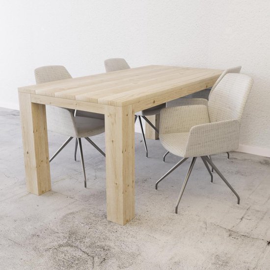 Eettafel Milaan - Steigerhout - 160 x 80 cm | bol.com