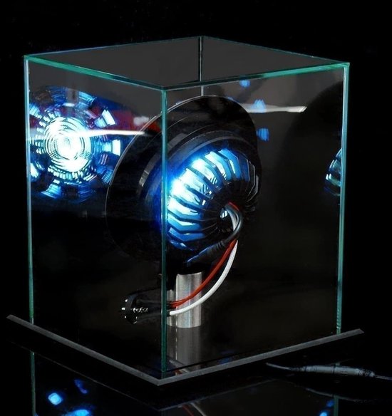 MK1 Aluminium Tony 1: 1 Arc Reactor DIY Model Kit LED-borst Lamp USB ...