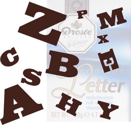 Droste Chocoladeletters ALFABET van A-Z - 26 x 135 gram | bol