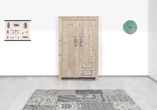 Steigerhouten kast Pascal - steigerhout - 80x60x180h | bol