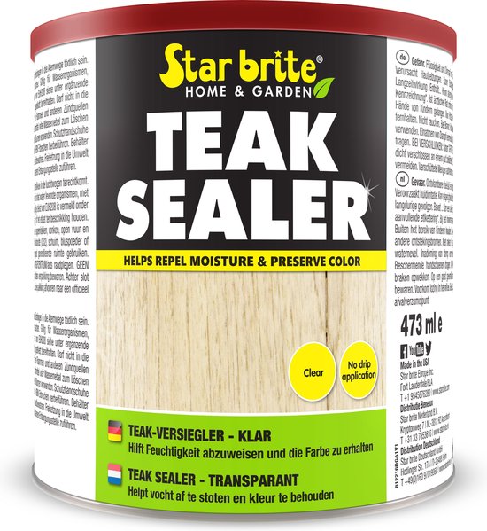 Star brite Teak Sealer / Protector | transparant 473ml | bol