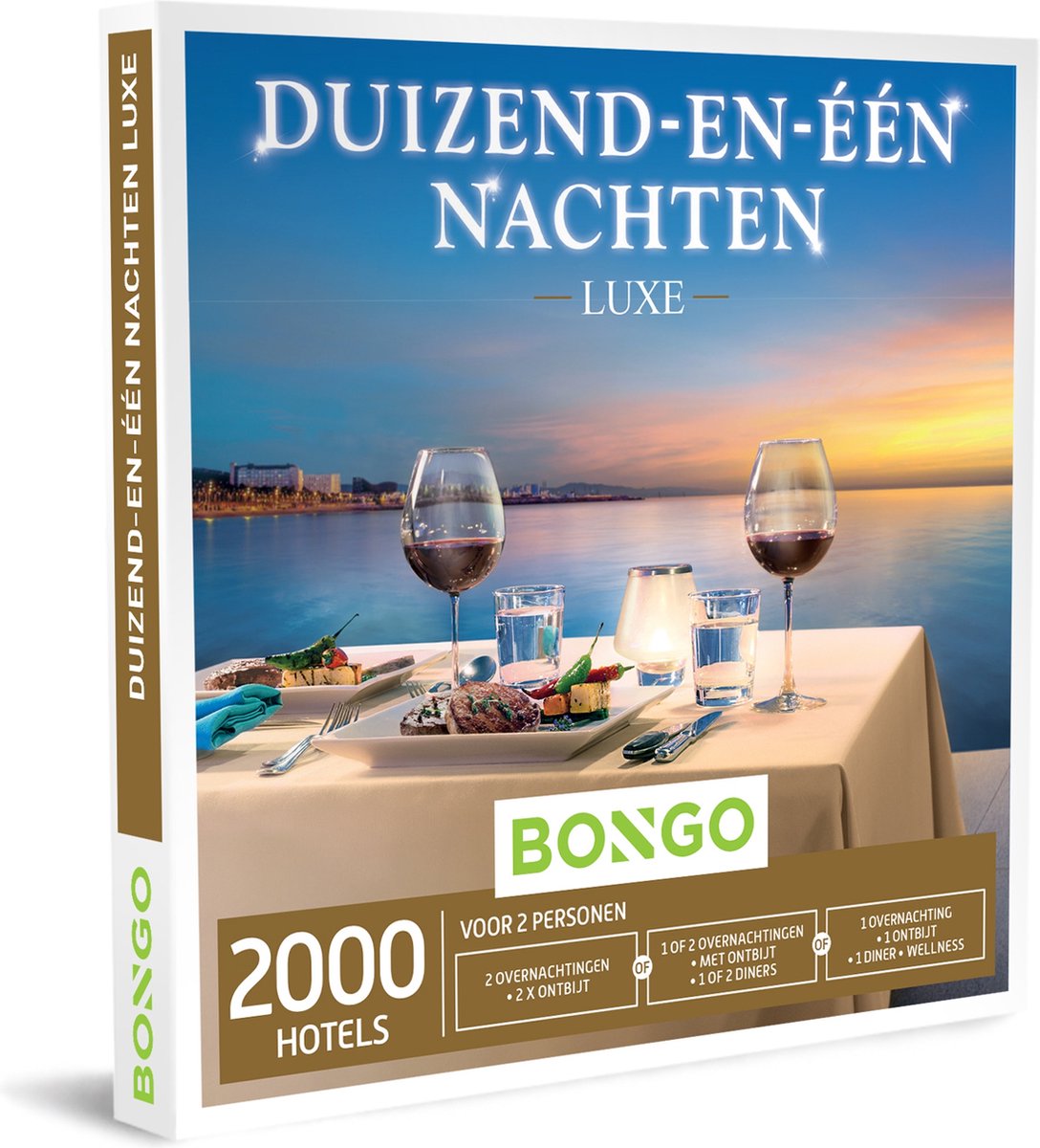 Bongo Bon - Duizend-en-één Nachten Luxe Cadeaubon - Cadeaukaart : 2000 ...