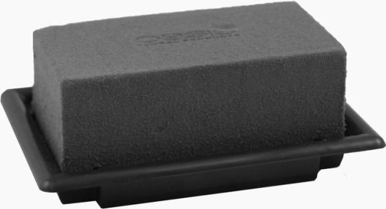 Oasis - Table deco- Steekschuim - Mini - 8 stuks - Zwart - 13x9cm | bol.com