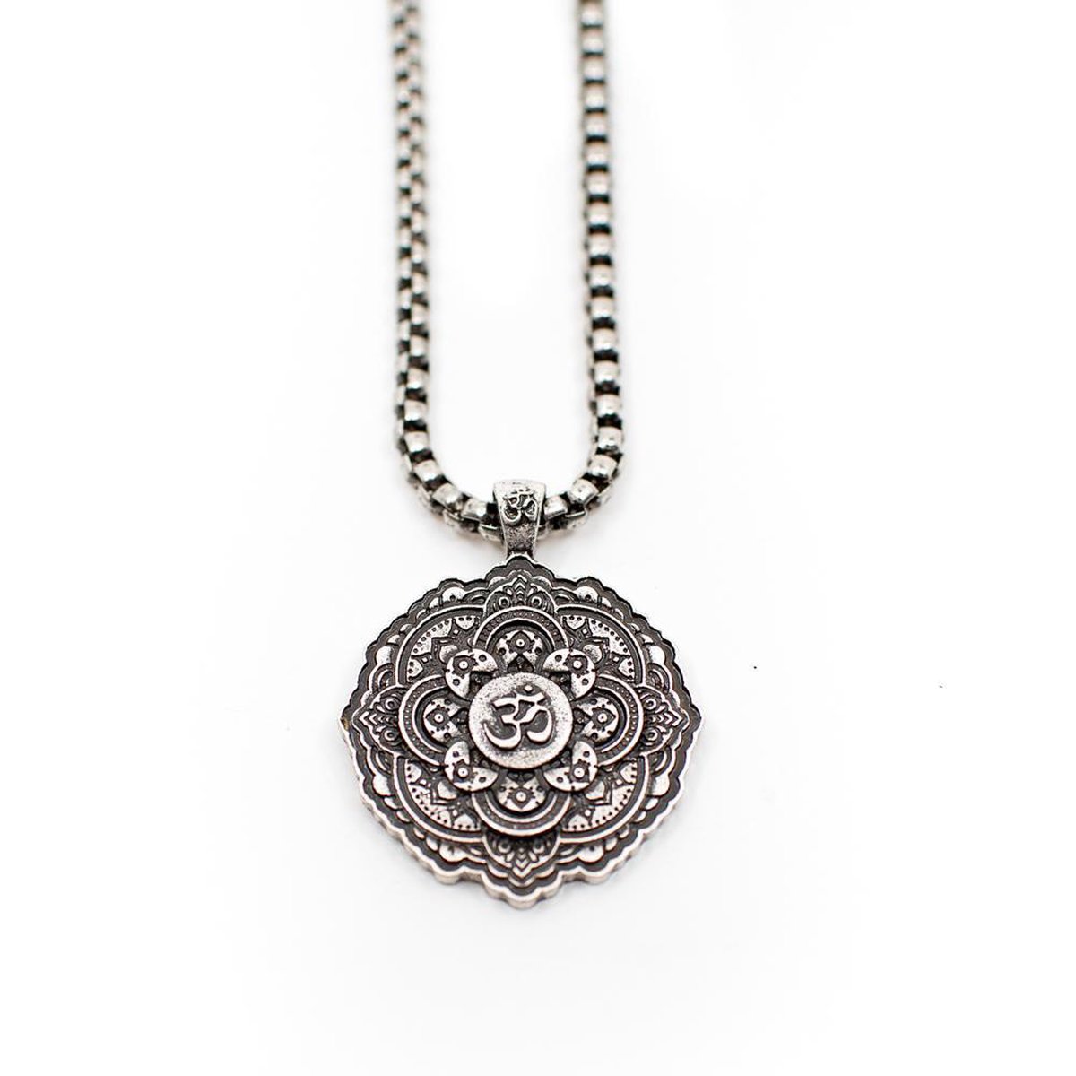 Tibetaanse OHM Hanger Metalen Ketting – Zilverkleurig | bol.com