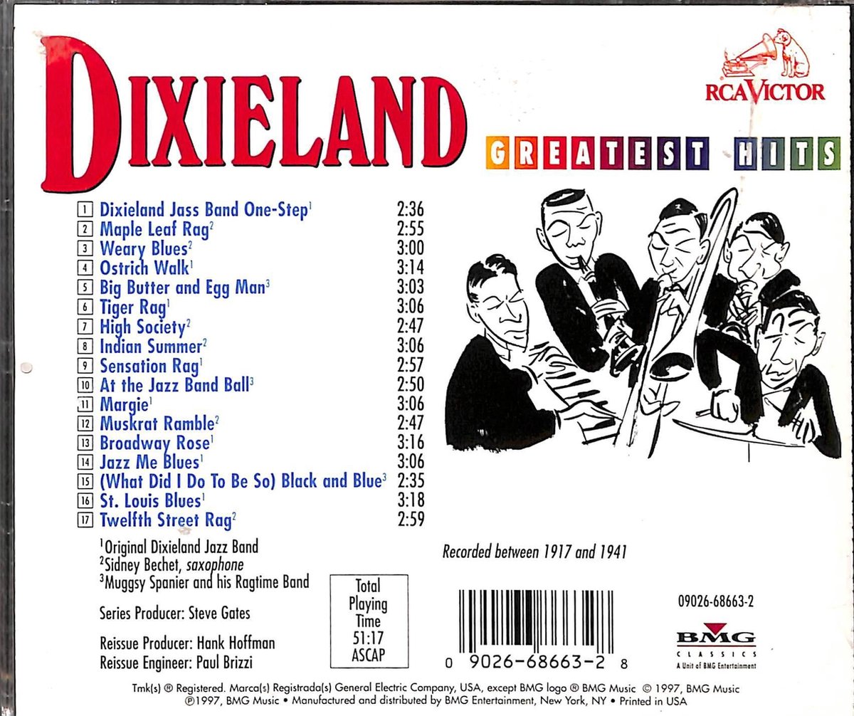 Dixieland Greatest Hits, Original Dixieland Jazz Band | CD (album ...
