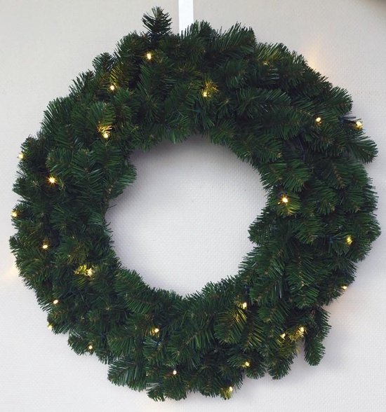 Alaskan Pine krans 60 cm met warm LEDHoliday Tree | bol.com