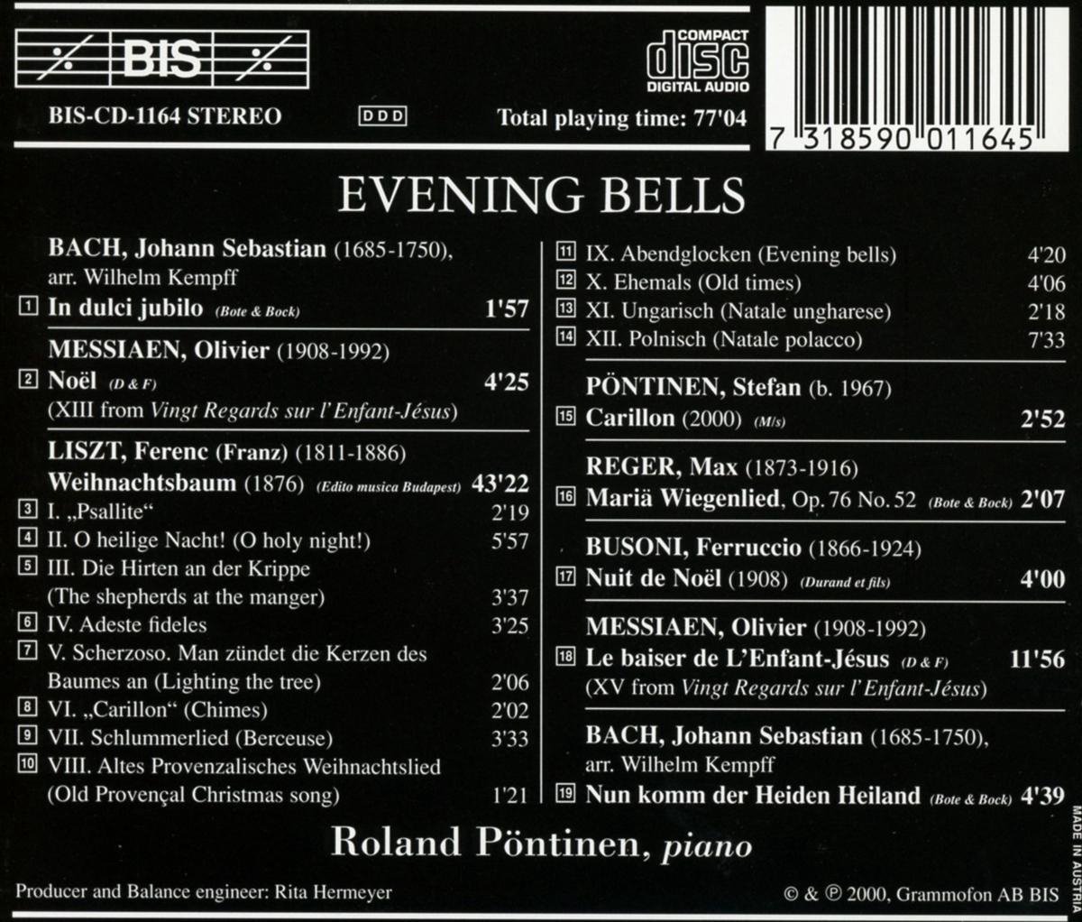 Roland Pontinen - Evening Bells (CD), Roland Pöntinen | Muziek | bol.com
